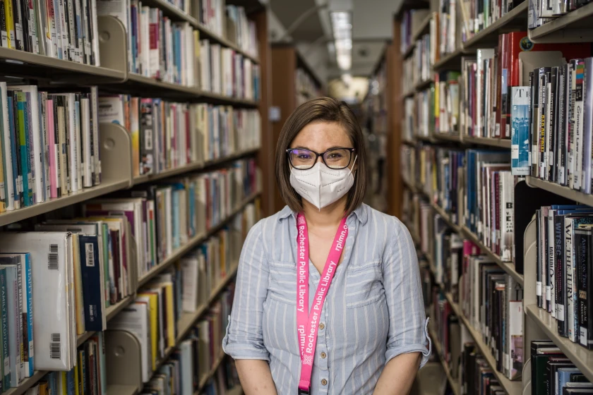 Social worker finds niche in Rochester Library